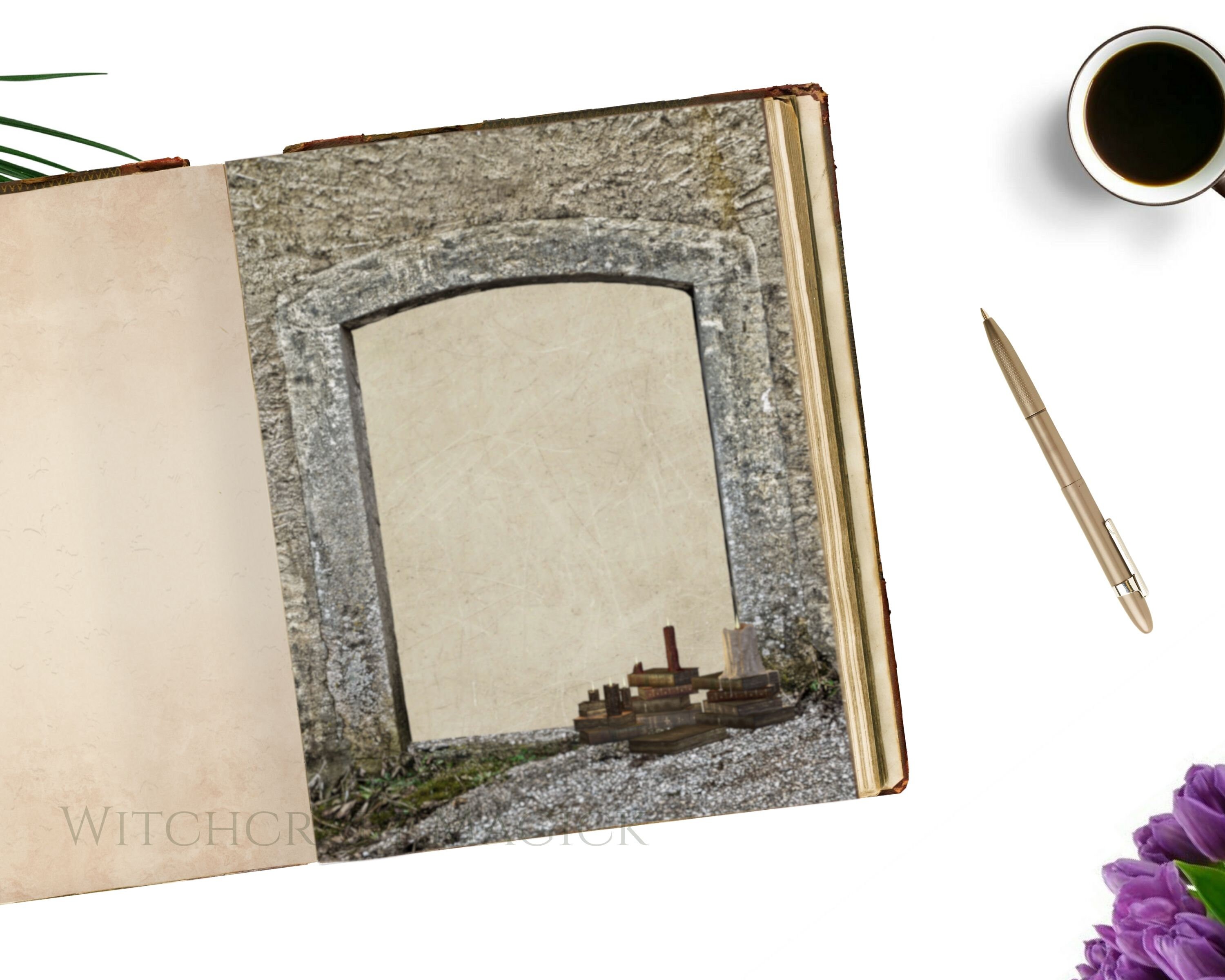 Set of 5 Pages Digital Frames Book of Shadows Bos Grimoire Magic ...