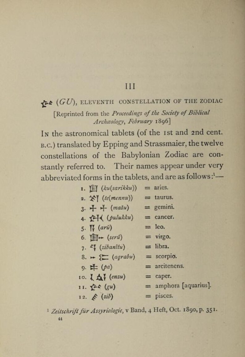Ancient Calendars and Constellations (1903) by Emmeline Mary Plunket ...