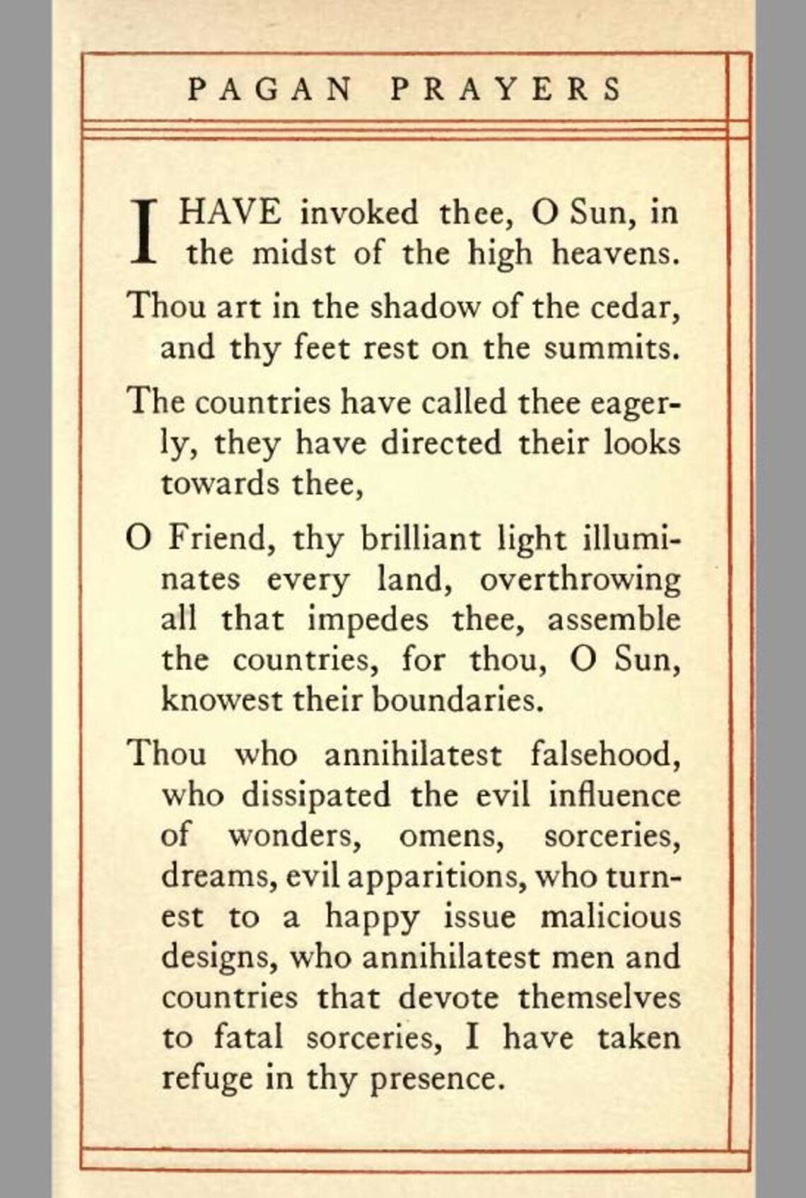 Pagan Prayers 1913 Digital Ebook PDF 119 Pages Printable Instant ...