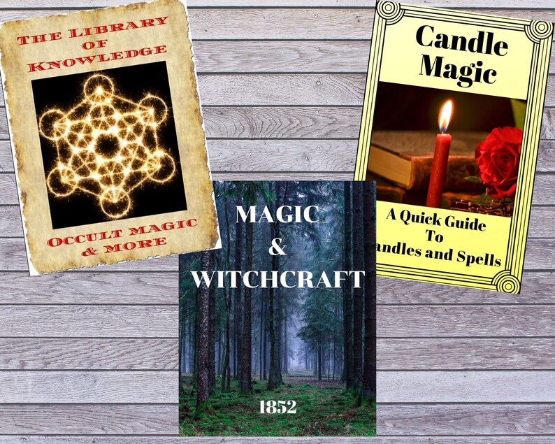 Collection of 3 Witchcraft Books Digital Ebooks PDF - Etsy