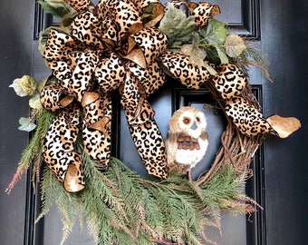 Animal print wreath | Etsy
