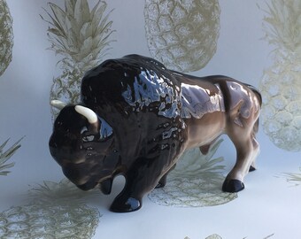Bison figurine | Etsy