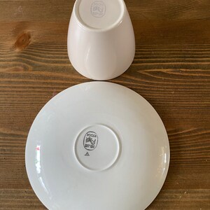 Vintage Poole Pottery Set of Six Cups and Saucers Early Twintone Sepia ...