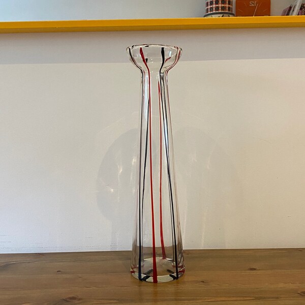 Retro Glass Vase - Etsy