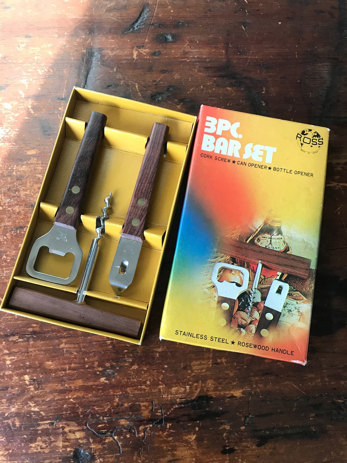 Retro Bar Set Barware Three Piece Bar Set in Original Box | Etsy