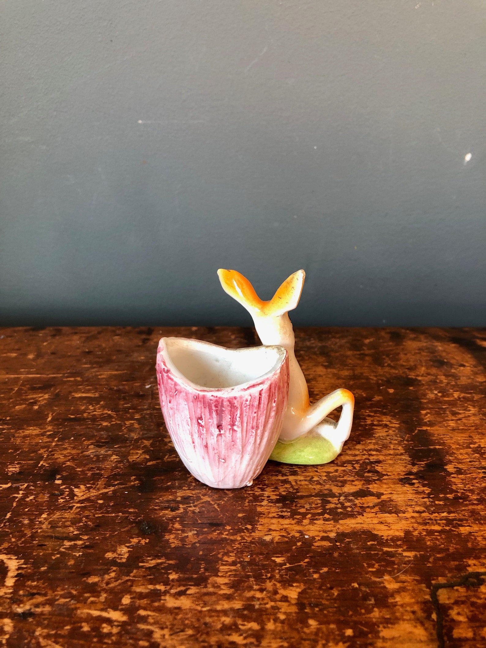 Little Vintage Fawn or Deer Spill or Posy Vase Kitsch Home - Etsy