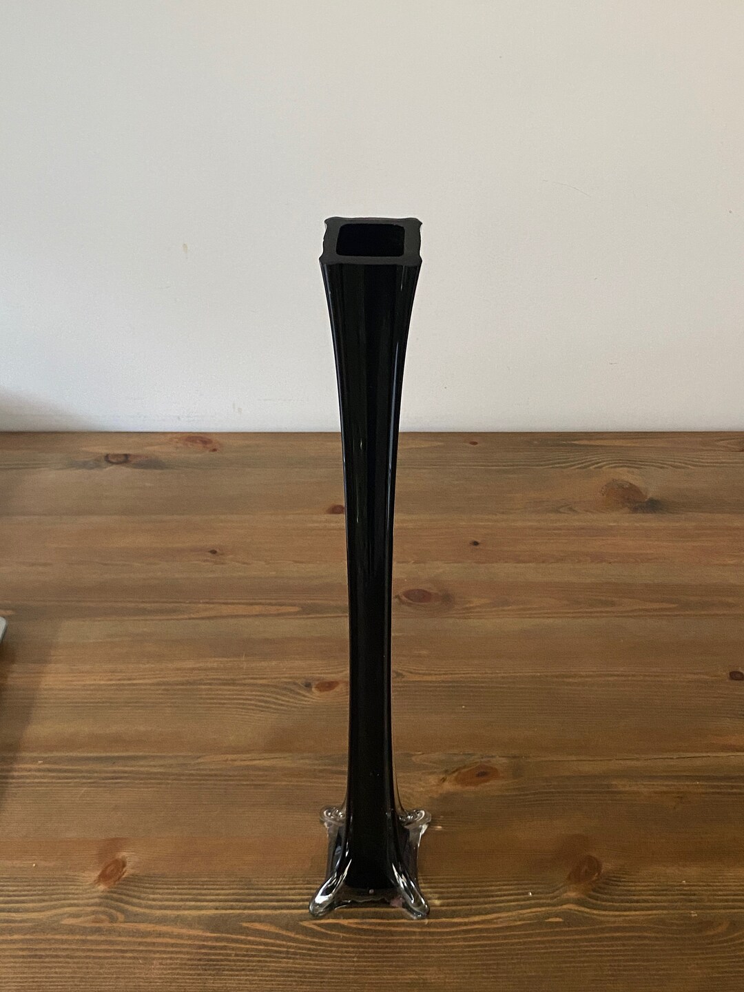 Vintage Black and Clear Tall Lily Vase Gothic Home Decor 50cm - Etsy