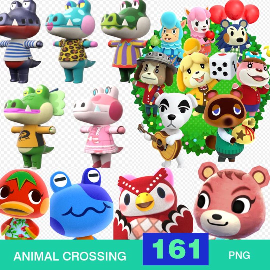 161 VILLAGER PNG Alternate Outfits Animal Crossing Digital Clipart New ...