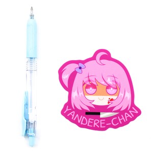 Yandere Sticker | Dere Yandere-chan | 3-inch Vinyl Matte Waterproof ...