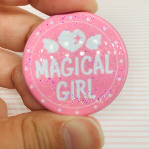 Magical Girl Button Anime Manga Mahou Shoujo Badge 1.5 Pinback Pin Back ...