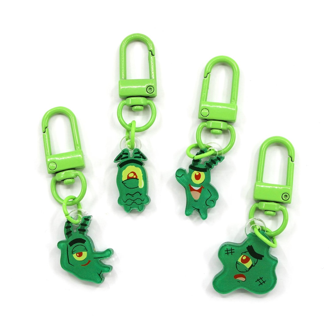 Tiny Plankton Acrylic Charms | 1 Inch Small Borderless Green Clasp - Etsy