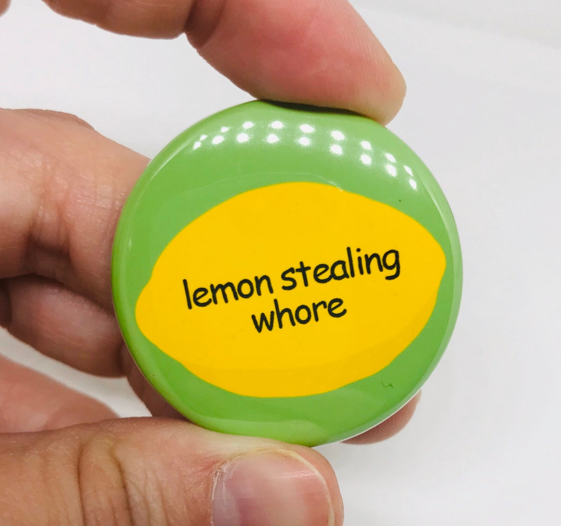 Lemon Stealing Button Meme Badge Pinback 1.5 Inch Memes - Etsy