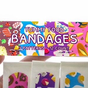 Cute Food Bandages | Sushi Eggs Bread Cheese Pattern | Plasters Latex ...