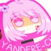 Yandere Sticker Dere Yandere-chan 3-inch Vinyl Matte Waterproof Anime ...