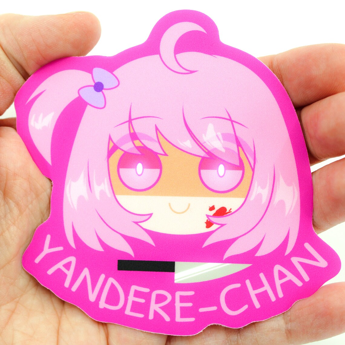 Yandere Sticker Dere Yandere-chan 3-inch Vinyl Matte - Etsy