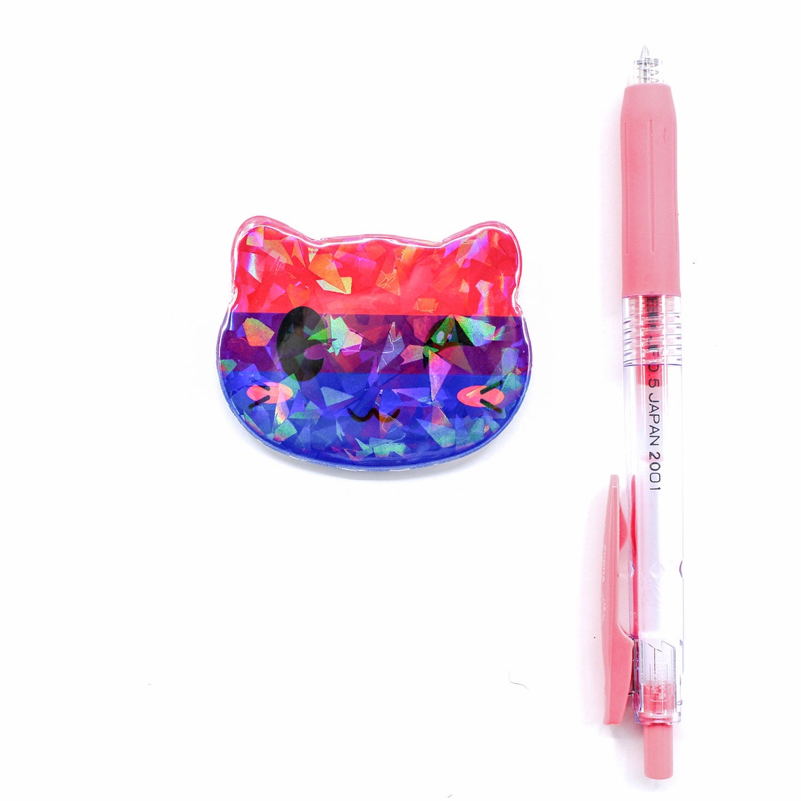 Bisexual Pride Cat Kitty Bi Homosexual Flag Pinback Button | Etsy