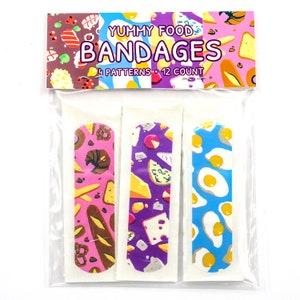 Cute Food Bandages | Sushi Eggs Bread Cheese Pattern | Plasters Latex ...