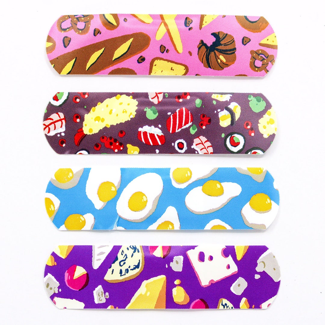 Cute Food Bandages | Sushi Eggs Bread Cheese Pattern | Plasters Latex ...