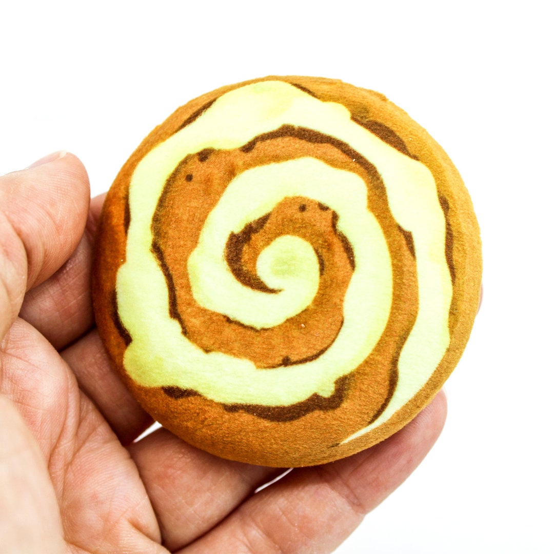 Cinnamon Roll Minky Button | Fidget Toy Bun Soft Squishy Safety Pin | 2 ...