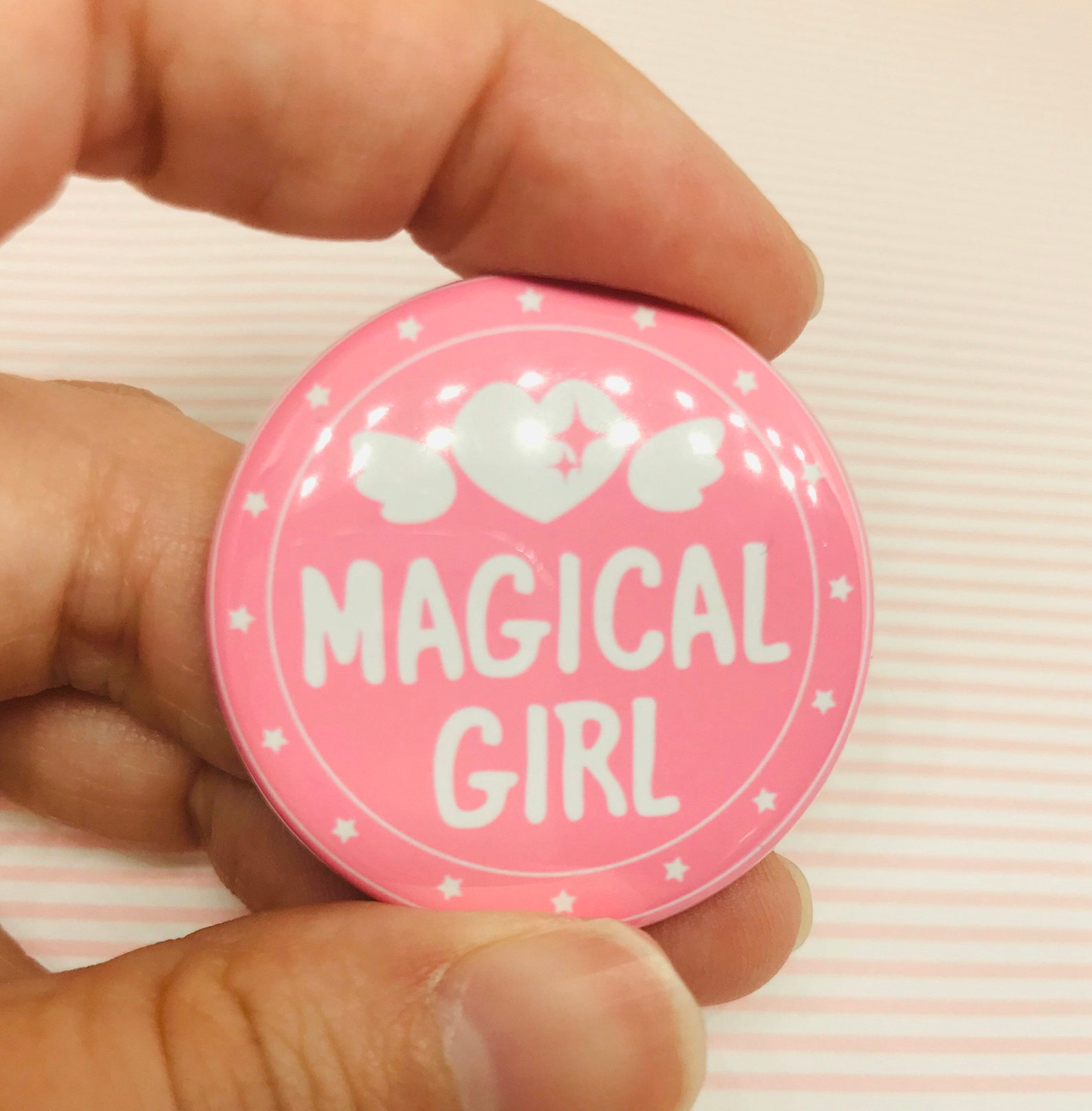 Magical Girl Button Anime Manga Mahou Shoujo Badge - Etsy