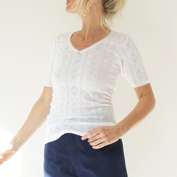 Vintage Pointelle Knit Fabric - Etsy