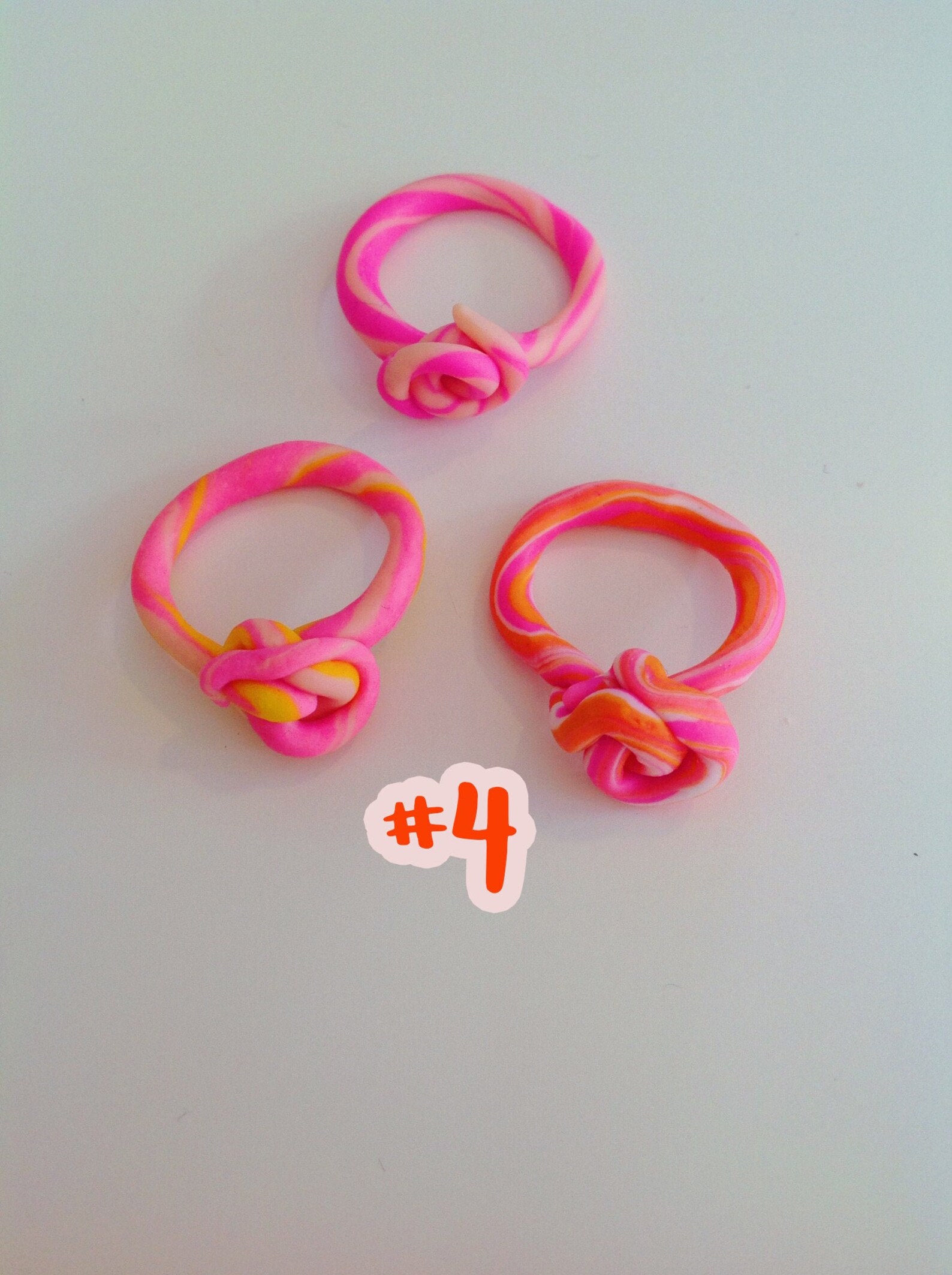 Double Stack Tie Dye Clay Ring Tie Dye Rings 4 - Etsy