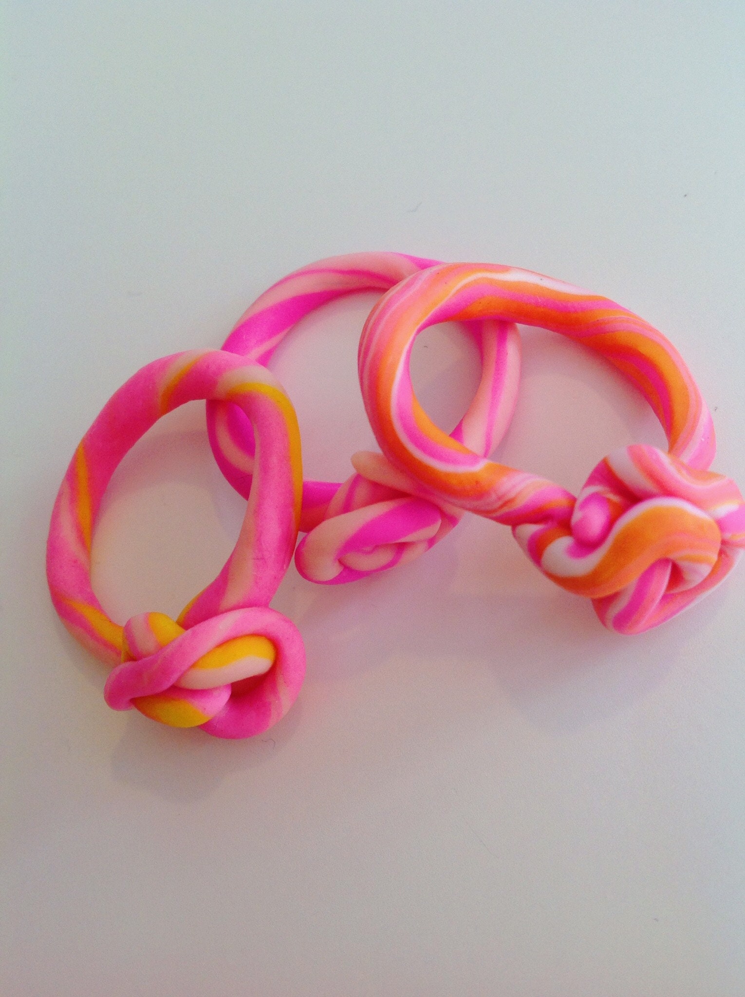 Double Stack Tie Dye Clay Ring Tie Dye Rings 4 | Etsy