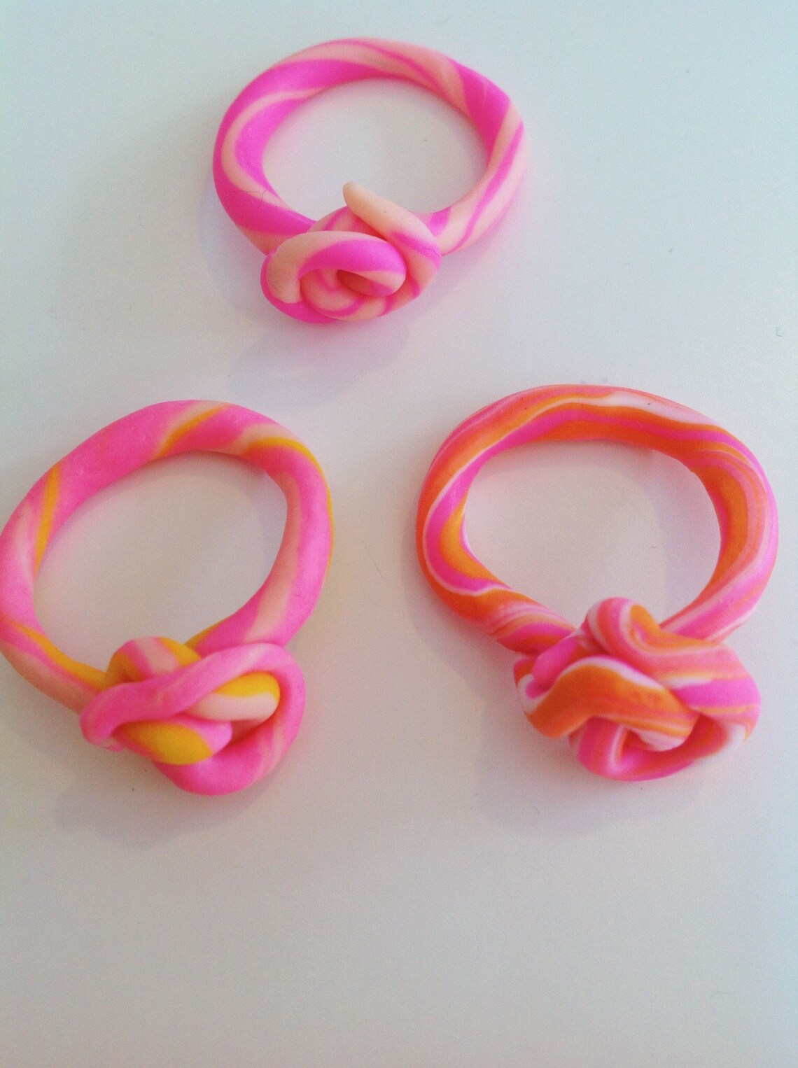 Double Stack Tie Dye Clay Ring Tie Dye Rings 4 - Etsy