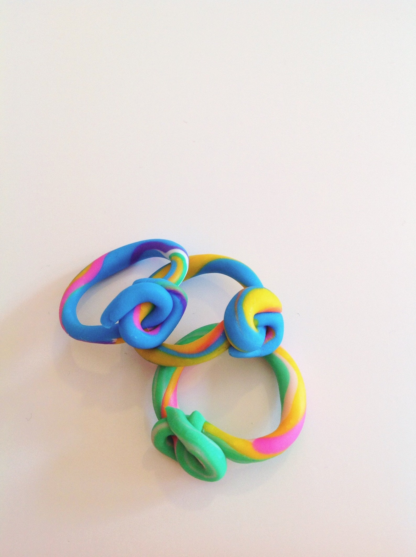 Double Stack Tie Dye Clay Ring Tie Dye Rings 3 - Etsy