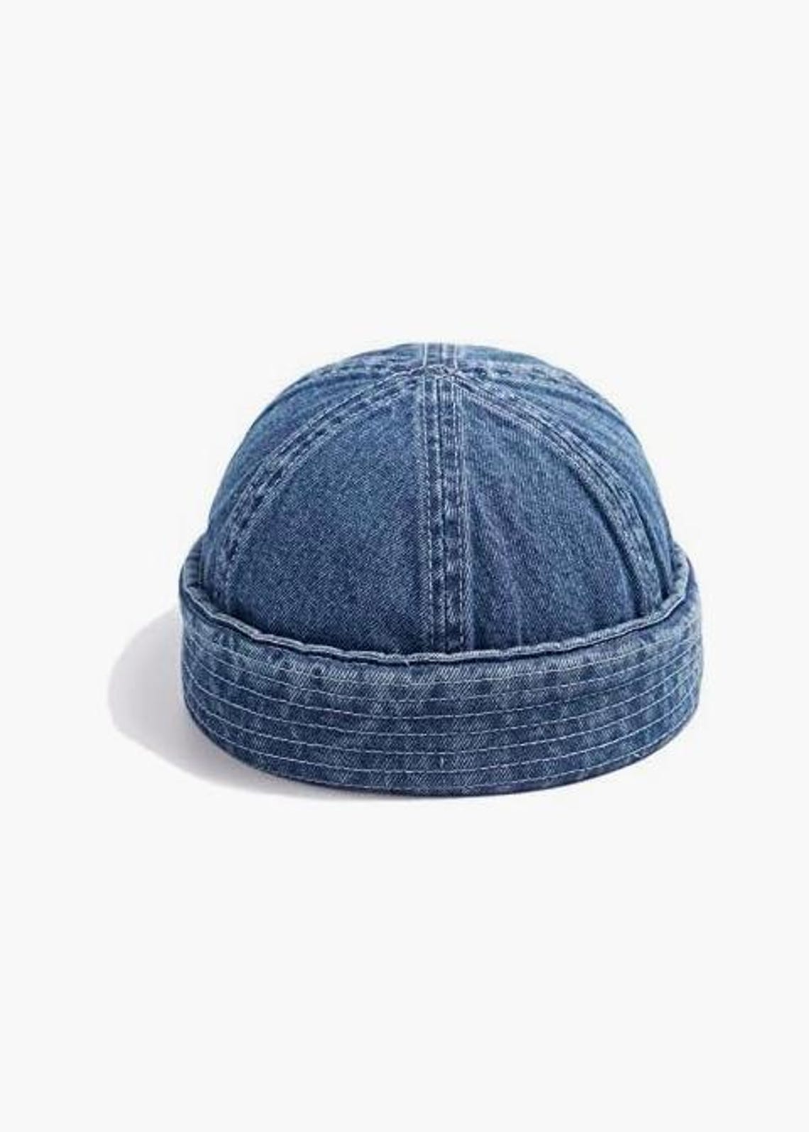 Denim Sailor Brimless Docker Cap Vintage | Dockercap Wearing Cap ...