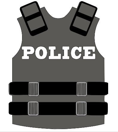 Police Body Armor, Bullet Proof Vest HTV Iron-on/heat Press SVG Cutable ...