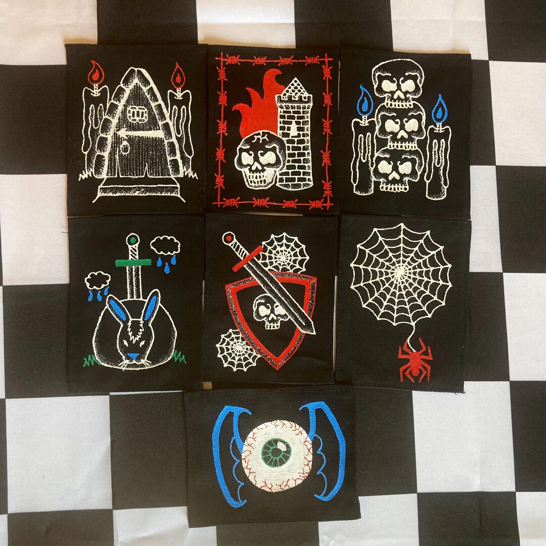 Hand Painted Patch - Medieval Punk - Etsy