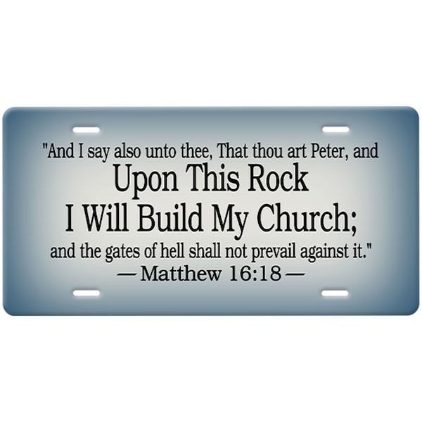 Bible Verse Car Plate - Etsy
