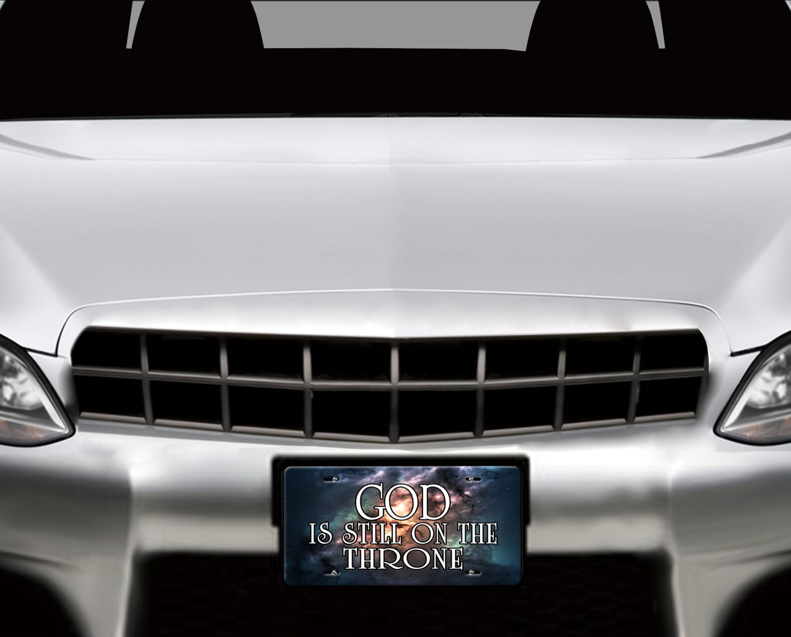 God Is Still On The Throne Christian License Plate-White | Etsy
