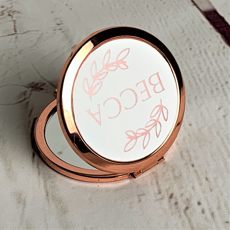 Personalised Rose Gold Compact Mirror Birthday Gift Teenager - Etsy UK