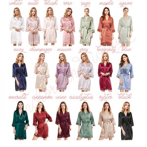 Luxury Flower Girl Robe Personalised Bridal Party Wedding Matching ...