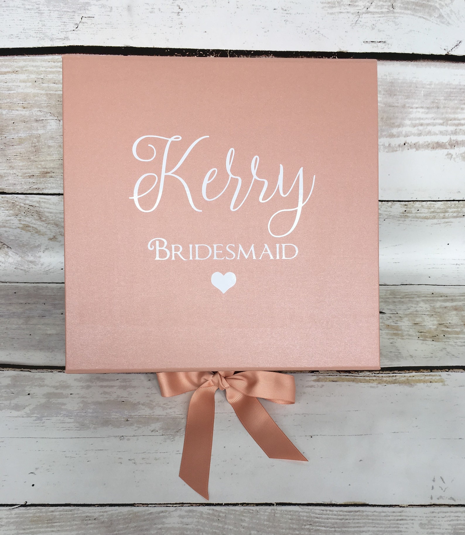 Personalised Bridal Gift Set Hamper Box Satin Robe Champagne Glass Maid ...