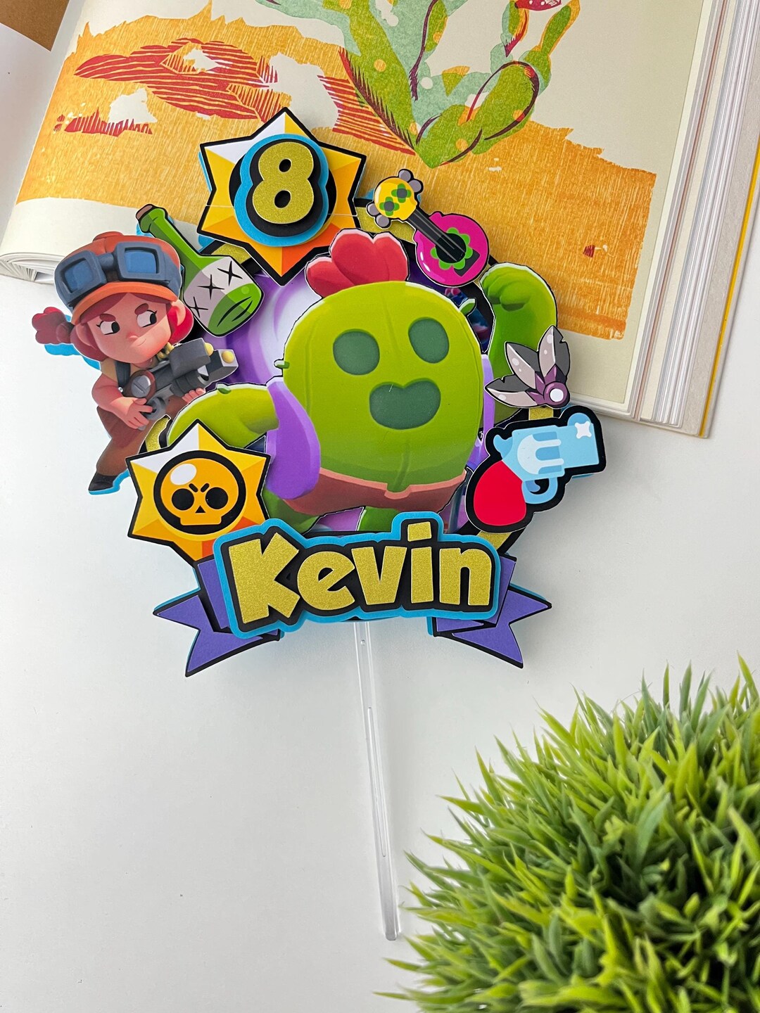 Brawl Stars Cake Topper Design - Etsy