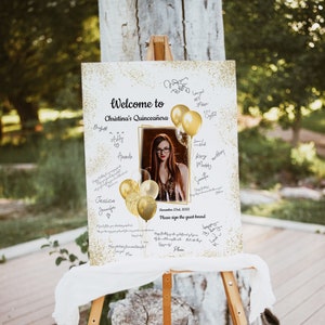 Sweet 16 Sign in Board Signature Board Template Sweet 16 - Etsy