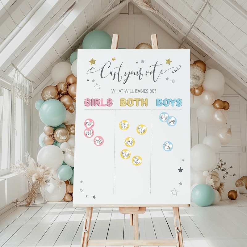 Twins Gender Reveal - Etsy