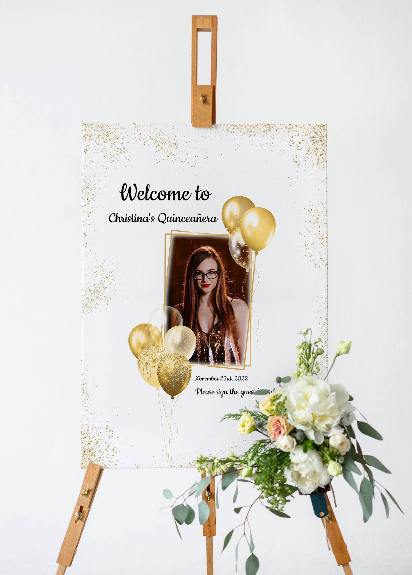 Sweet 16 Sign in Board Signature Board Template Sweet 16 - Etsy