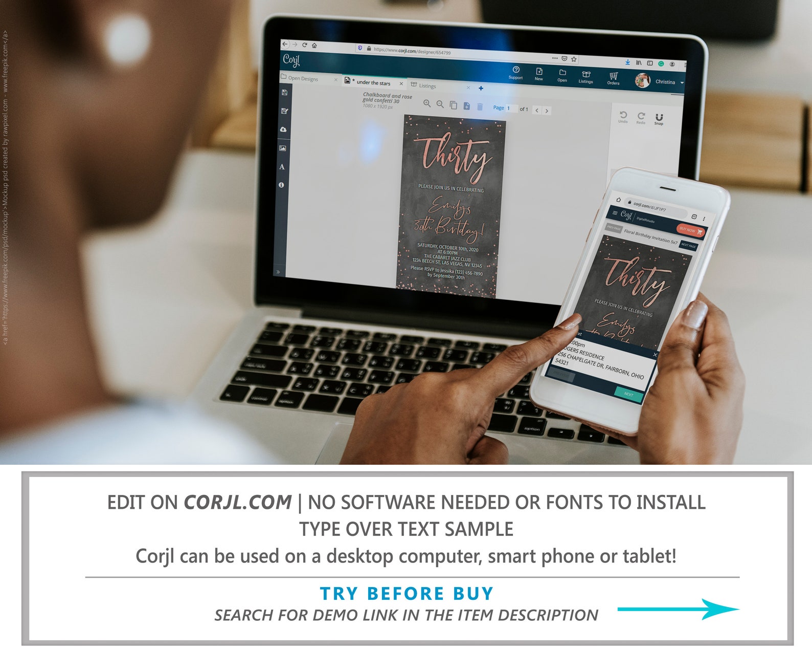 Electronic Birthday Invitation Text Message Invite Digital - Etsy