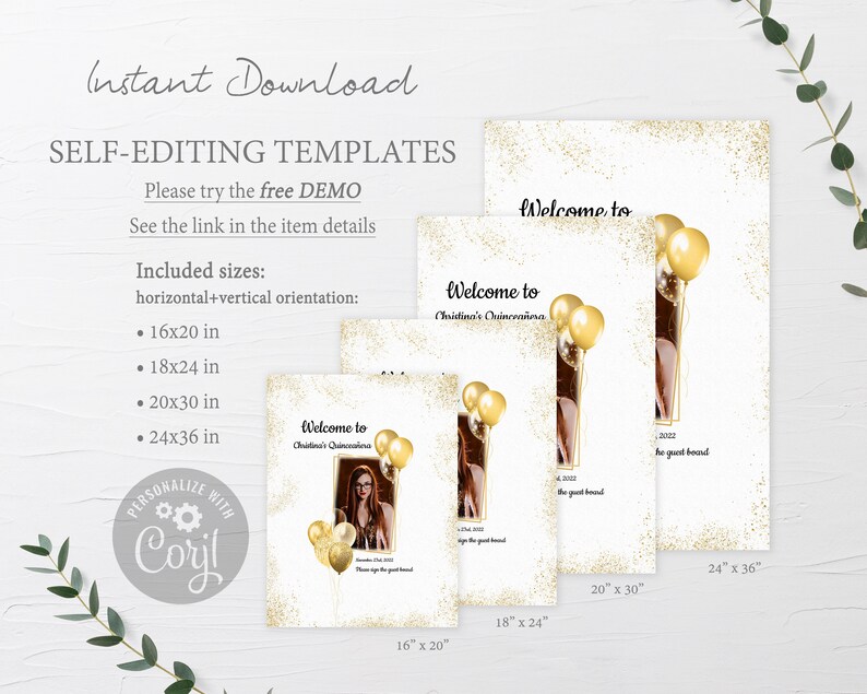 Sweet 16 Sign in Board Signature Board Template Sweet 16 - Etsy