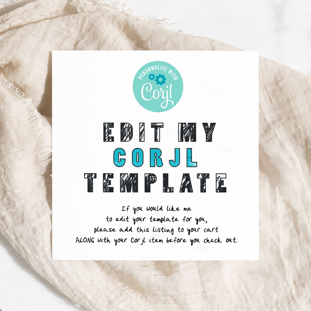 Edit My Corjl Template, Digital File - Etsy