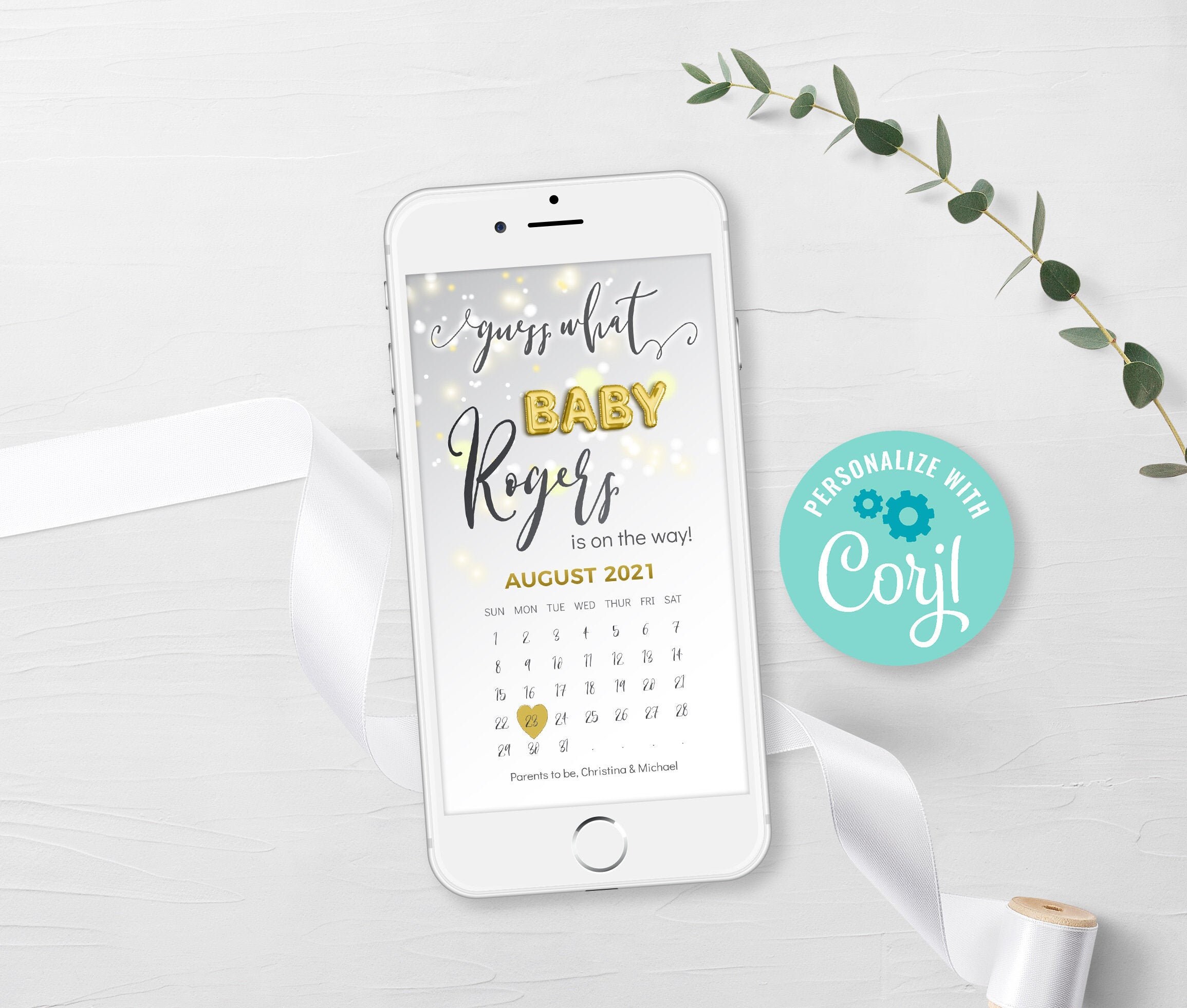 Electronic Editable Pregnancy Announcement Sms Text Message | Etsy