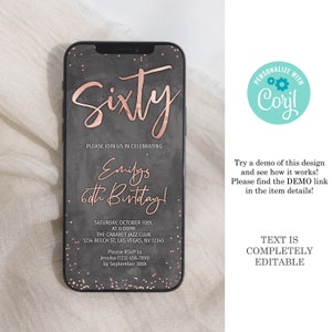 Electronic Birthday Invitation, Text Message Invite, Digital iPhone ...