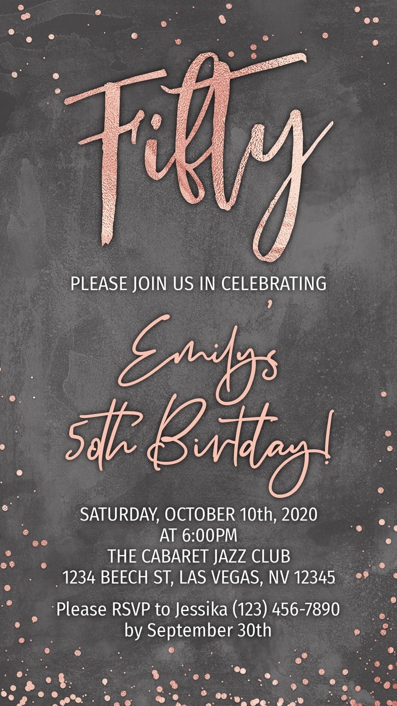 Electronic Birthday Invitation Text Message Invite Digital - Etsy