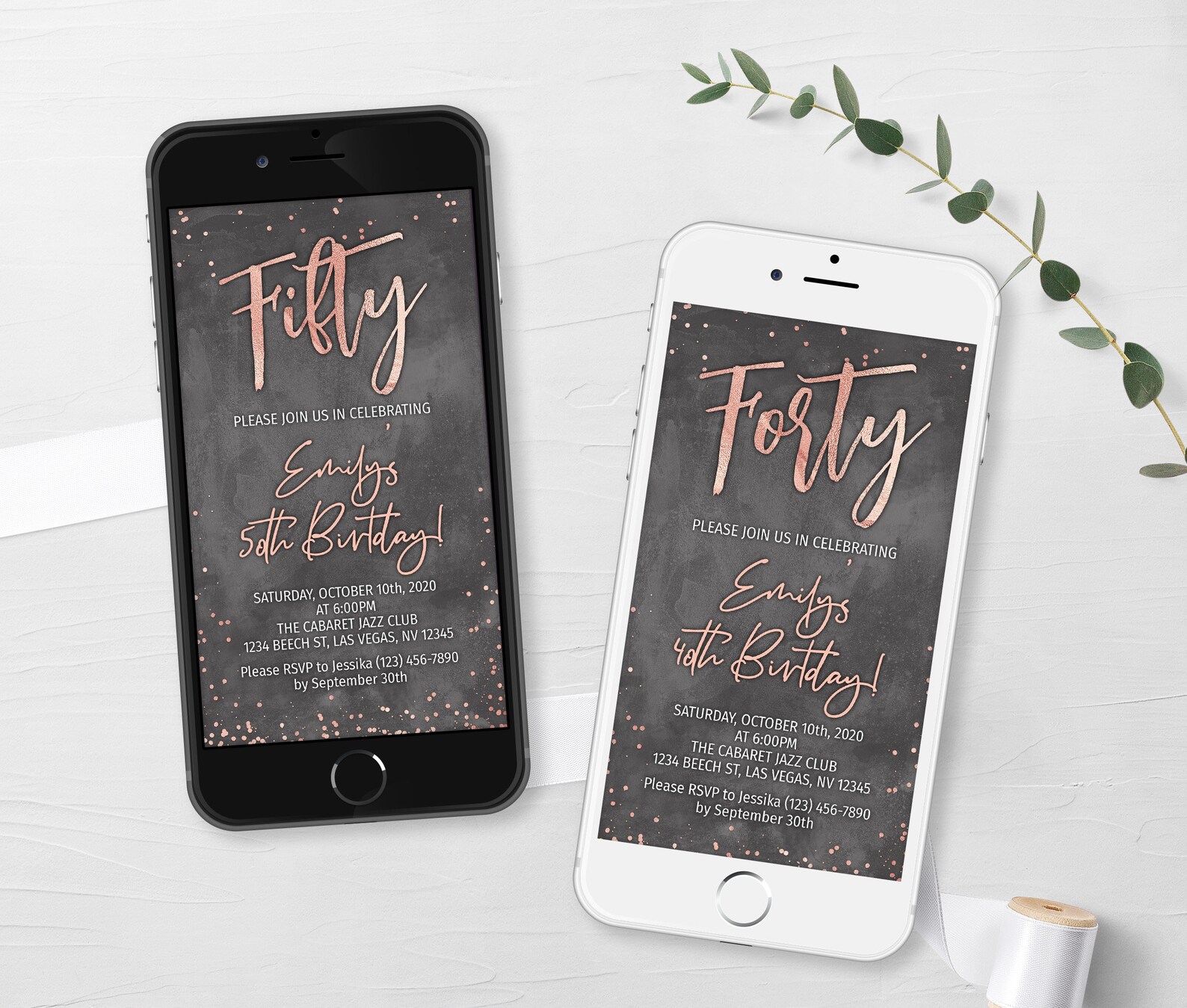 Electronic Birthday Invitation Text Message Invite Digital | Etsy