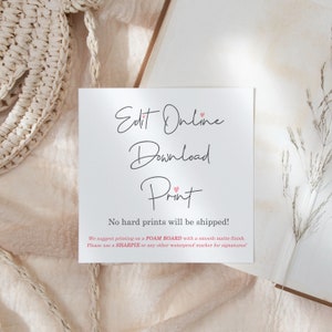 Sweet 16 Sign in Board, Guest Book Alternative, Rose Gold Signature ...