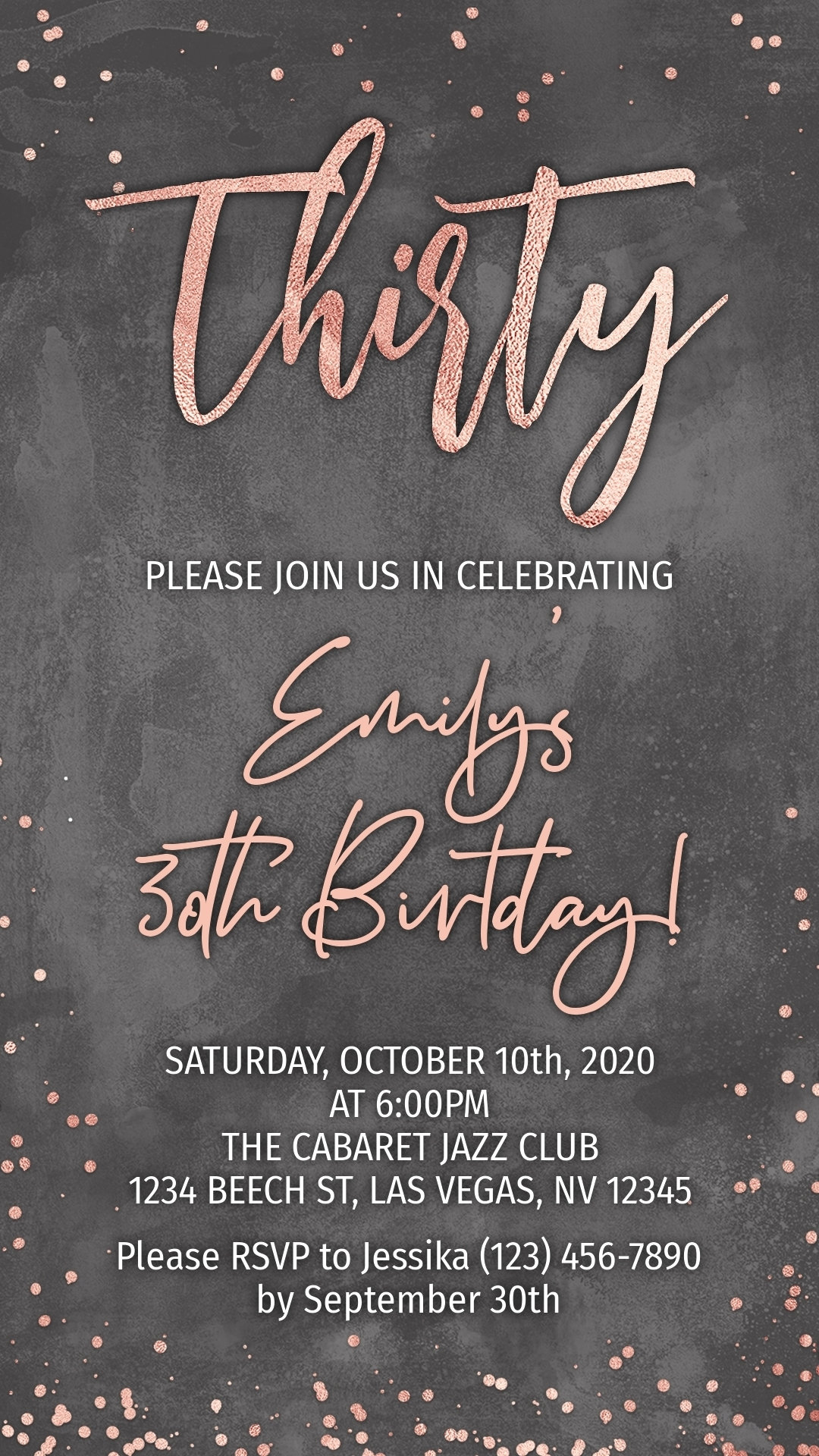 Electronic Birthday Invitation Text Message Invite Digital | Etsy